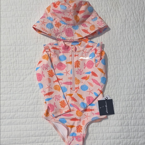 Eddie Bauer | Swim | Eddie Bauer Pink Rashguard Swim Set With Bucket ...